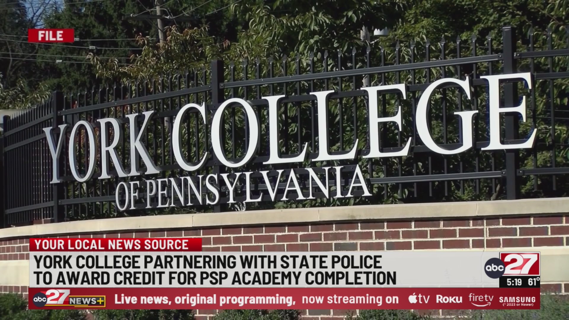 Local college, PSP to award credit for academy completion