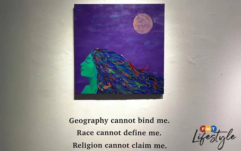 Artist’s work with reclaimed textiles honours her spiritual journey