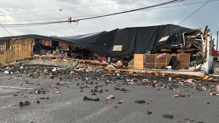 EF-0 tornado causes building collapse, downs power lines in Claiborne ...