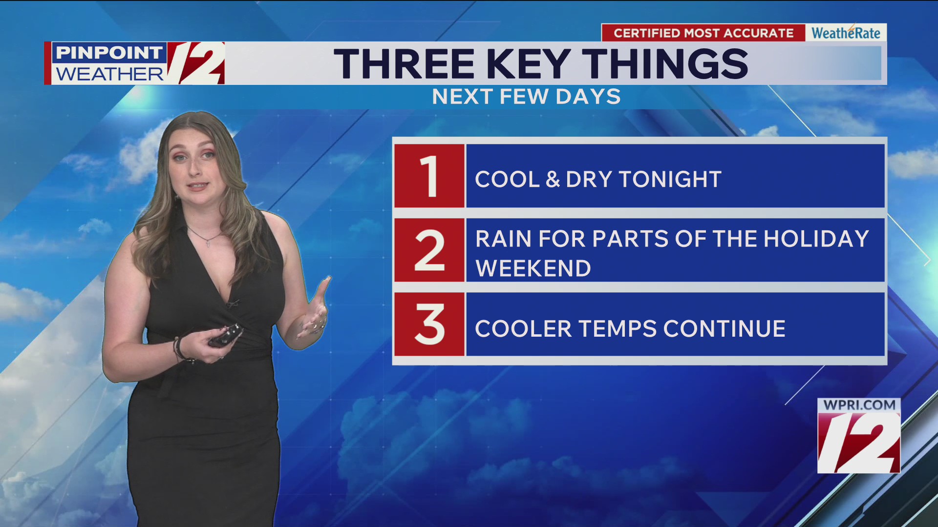 WPRI 12 weather forecast 5/22/26