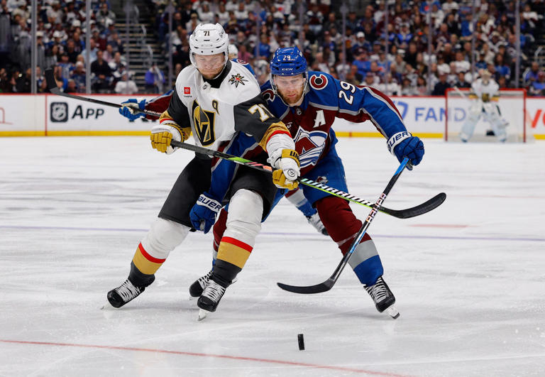 What channel are the Avs on tonight? What time is the Golden Knights game?