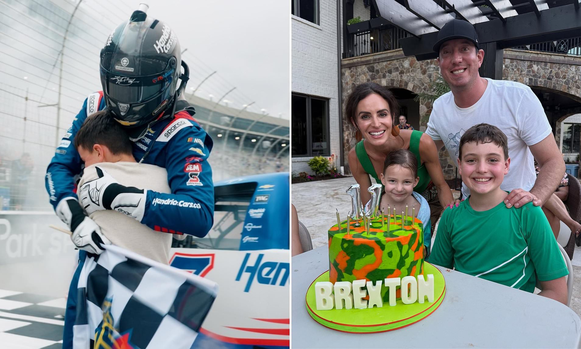 Kyle Busch's son, 11, pays heartbreaking tribute to his dad as NASCAR ...