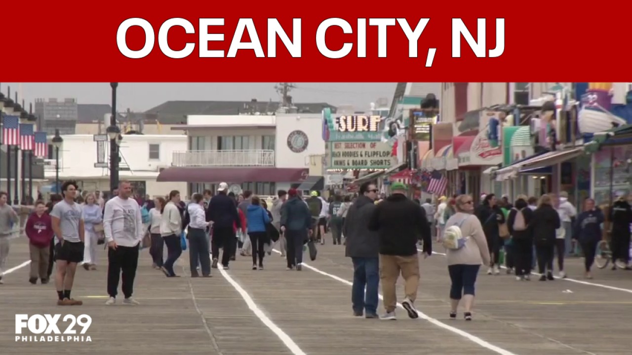 Rainy Memorial Day weekend kicks off in Ocean City, NJ