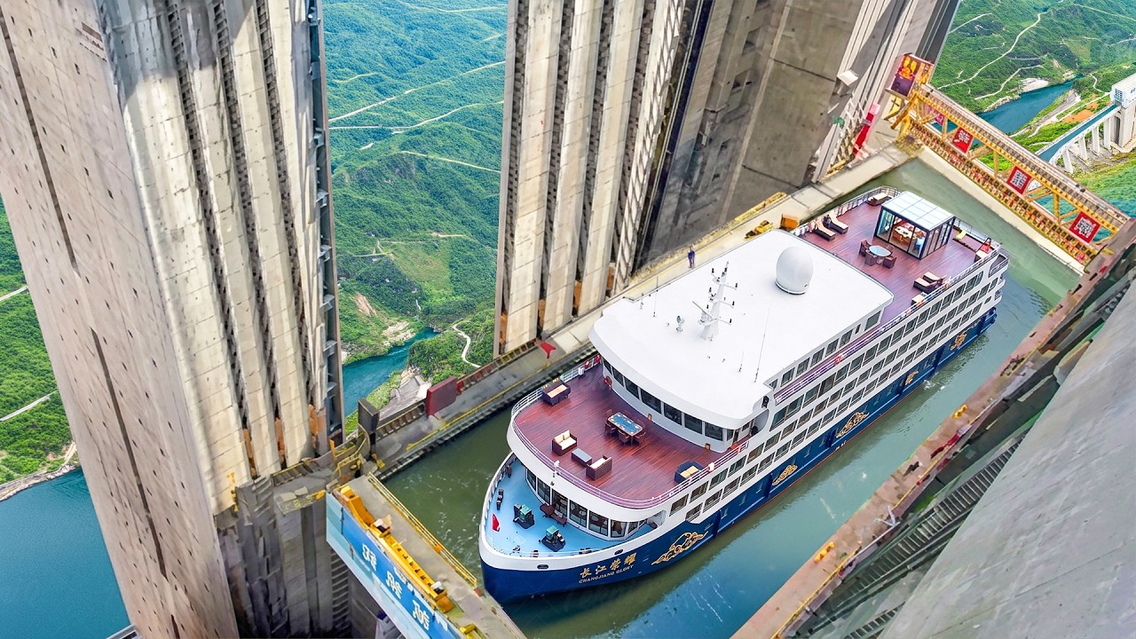 Riding inside the craziest ship elevator ever built