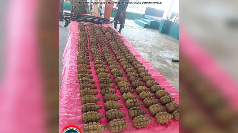 Over 160 hand grenades, firearms surrendered to army in Lanao del Sur