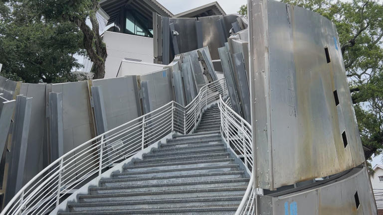 Ohr O’Keefe Museum nears completion of Frank Gehry staircase design