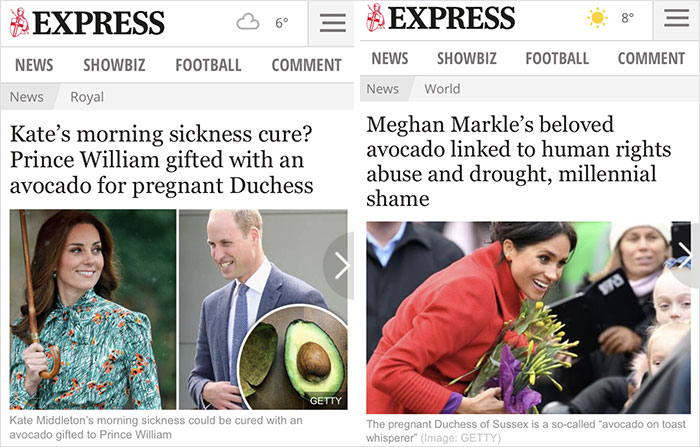 14 headlines show how British press treats Meghan Markle vs. Kate Middleton