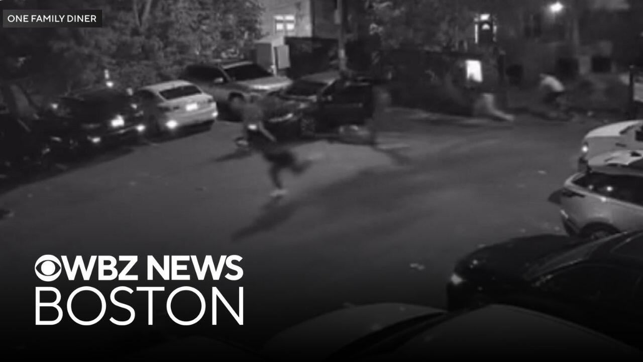 Surveillance camera video captures deadly shooting in Boston