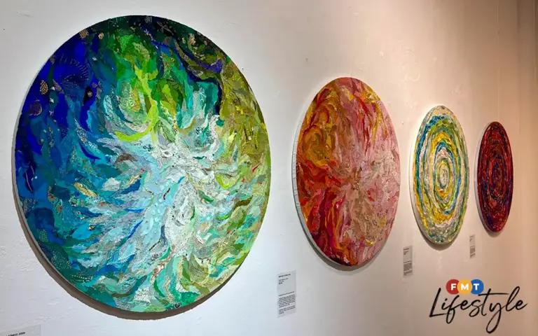 Artist’s work with reclaimed textiles honours her spiritual journey