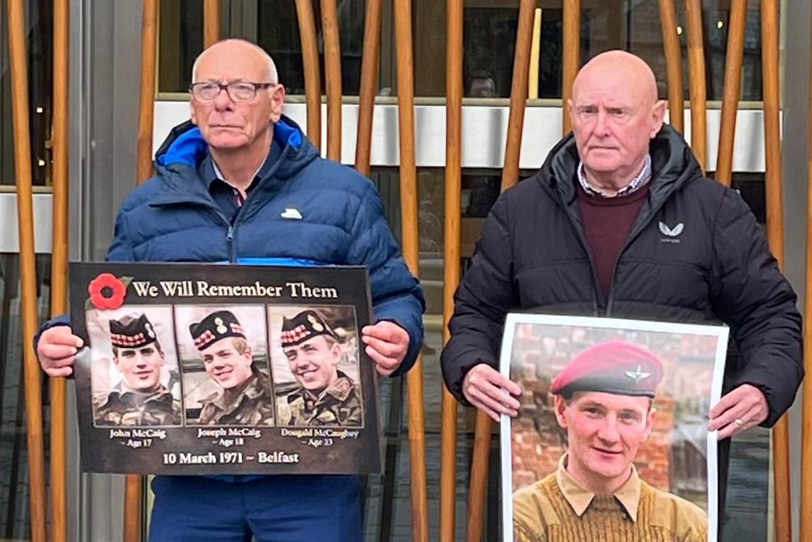 Scottish IRA victims hold protest against SNP leader John Swinney at ...