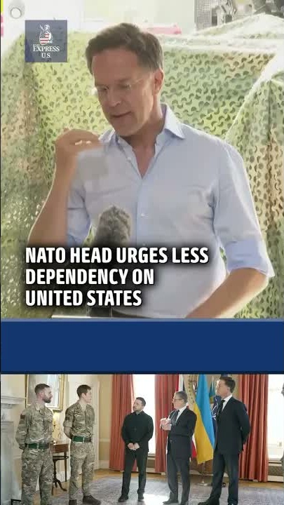 NATO head urges less dependency on United States