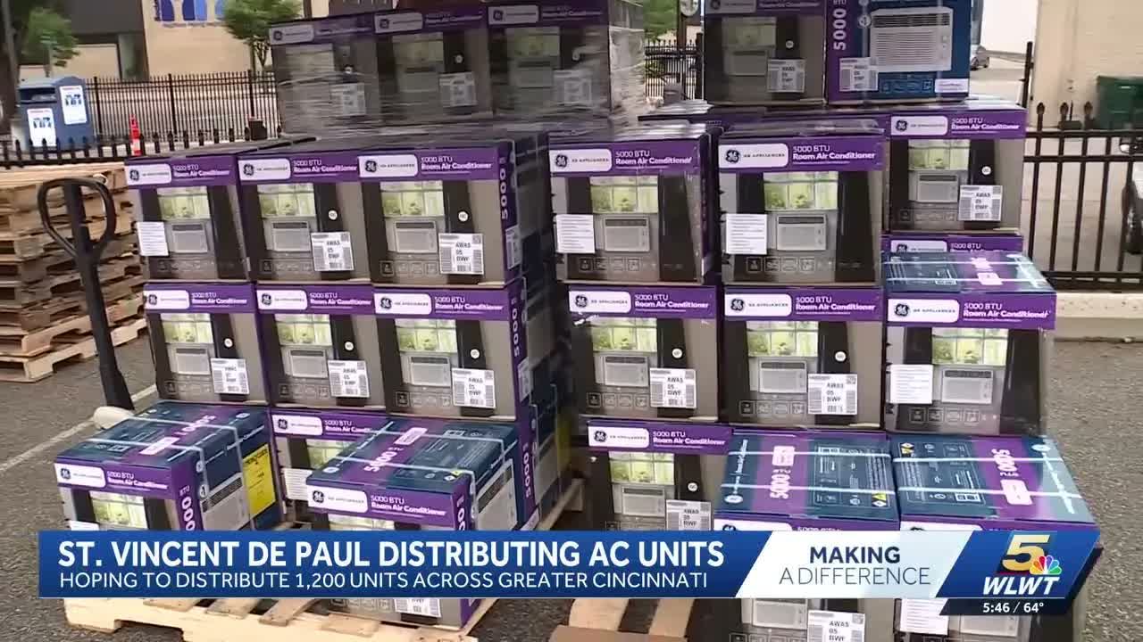 St. Vincent de Paul hopes to distribute 1,200 AC units across Cincinnati