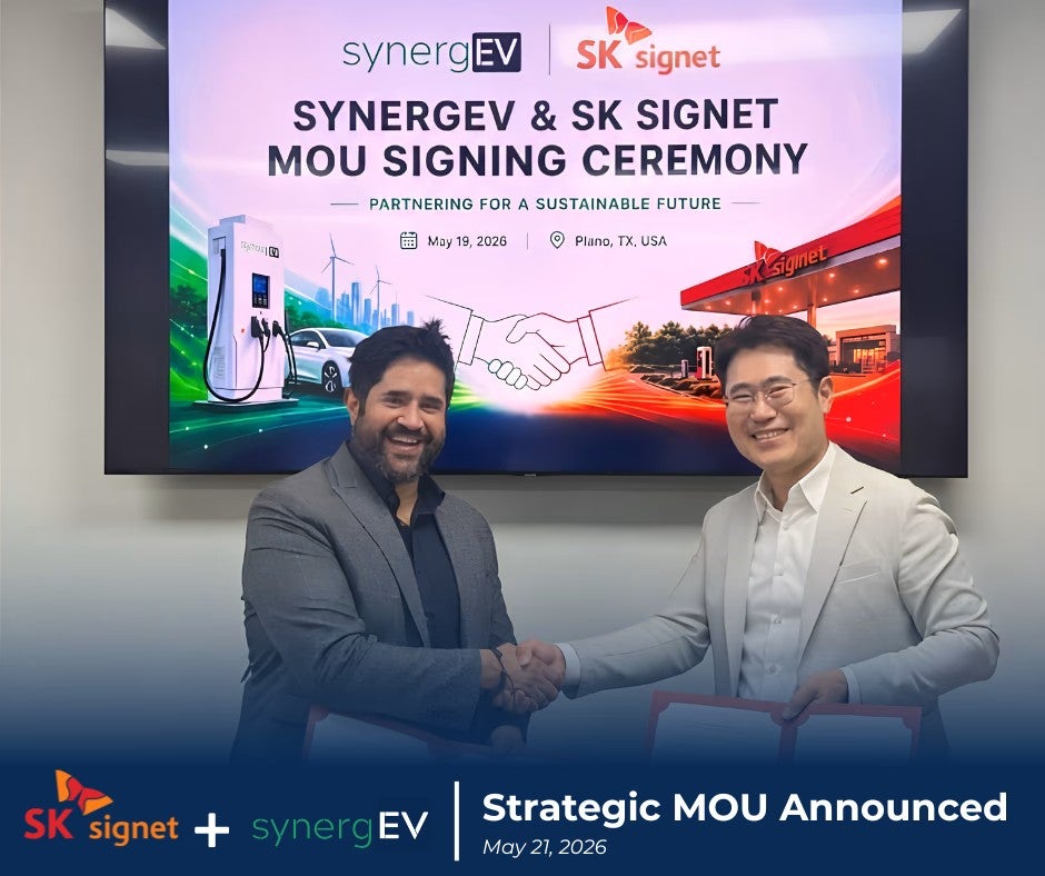 SK Signet signs EV charging partnership with SyngergEV