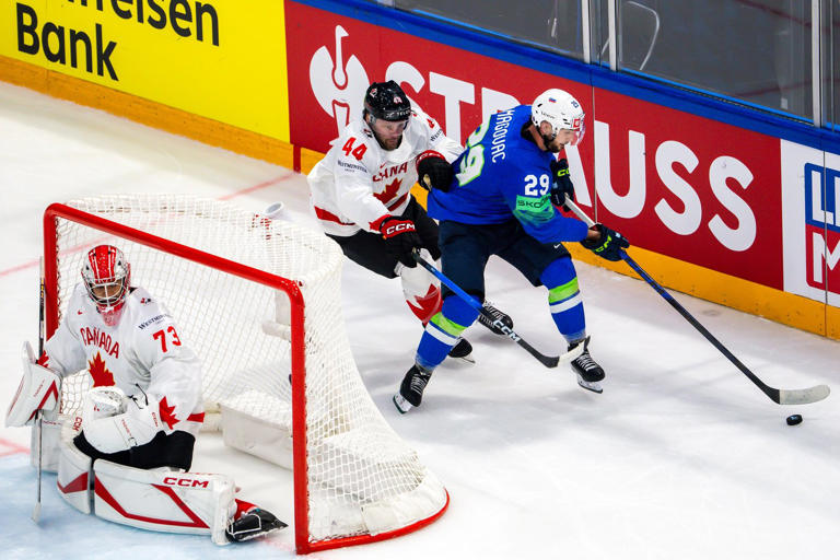 Unheralded Finnie leads the way as Canada beats Slovenia at hockey ...