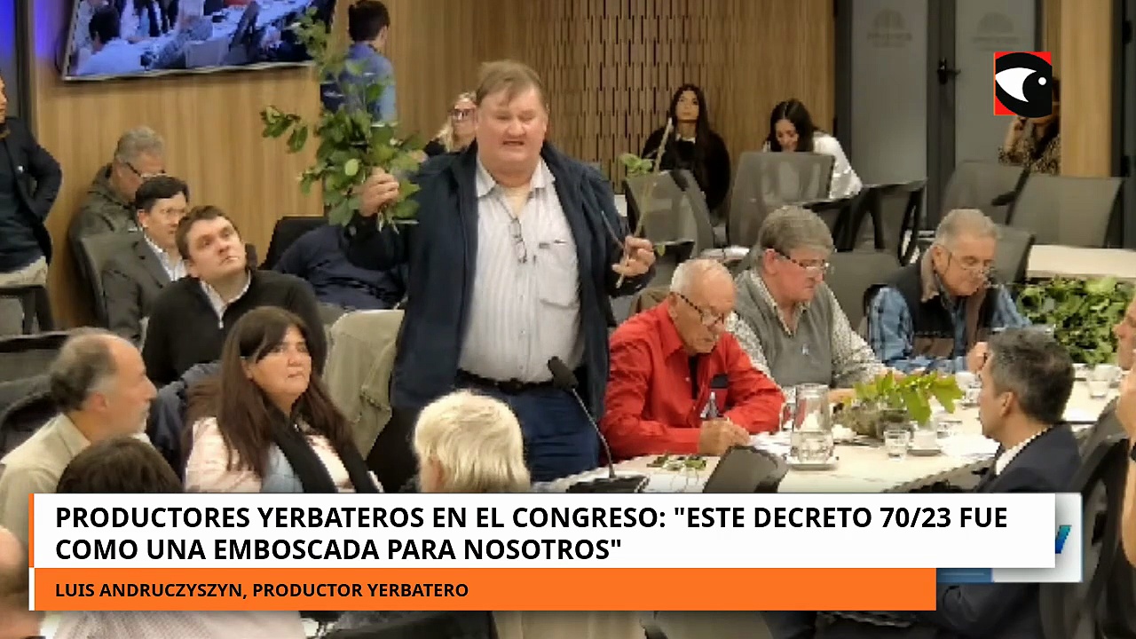 Productores yerbateros en el Congreso: este decreto 7023 fue como una ...