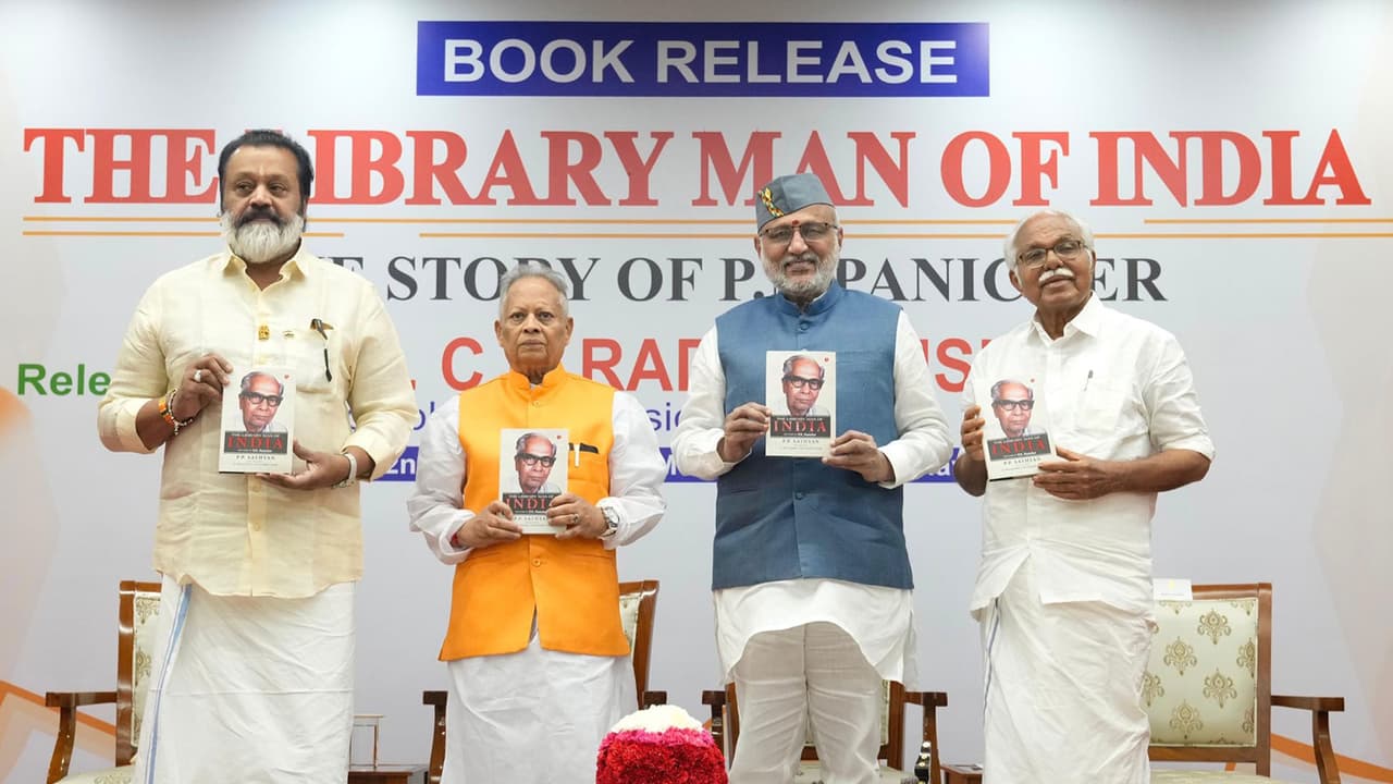 The Library Man of India: VP releases book on visionary PN Panicker