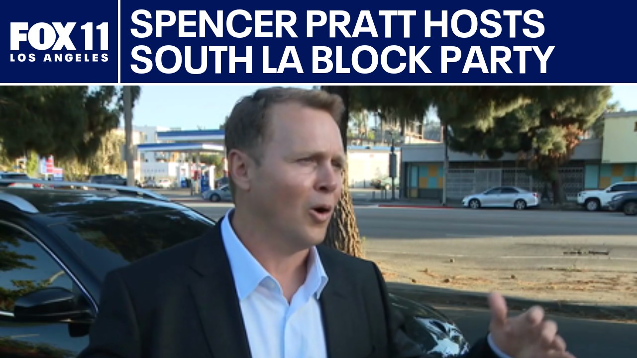 Spencer Pratt hosts South LA block party as mayoral campaign gains momentum