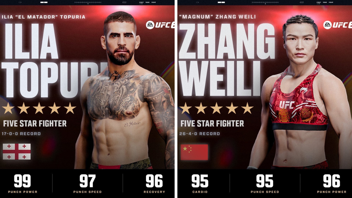 EA SPORTS UFC 6 reveals new fighters and first 5-star ratings