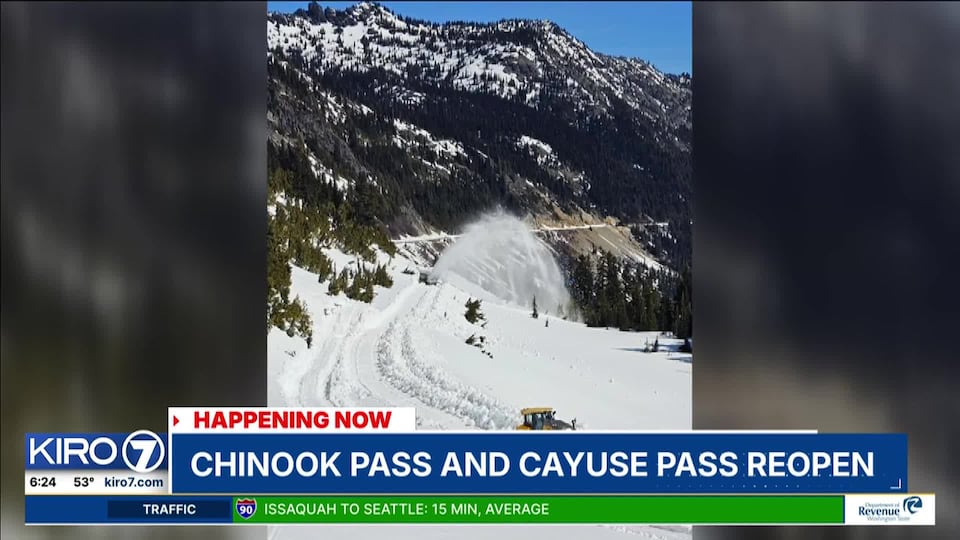 Video: Chinook Pass, Cayuse Pass open for Memorial Day weekend