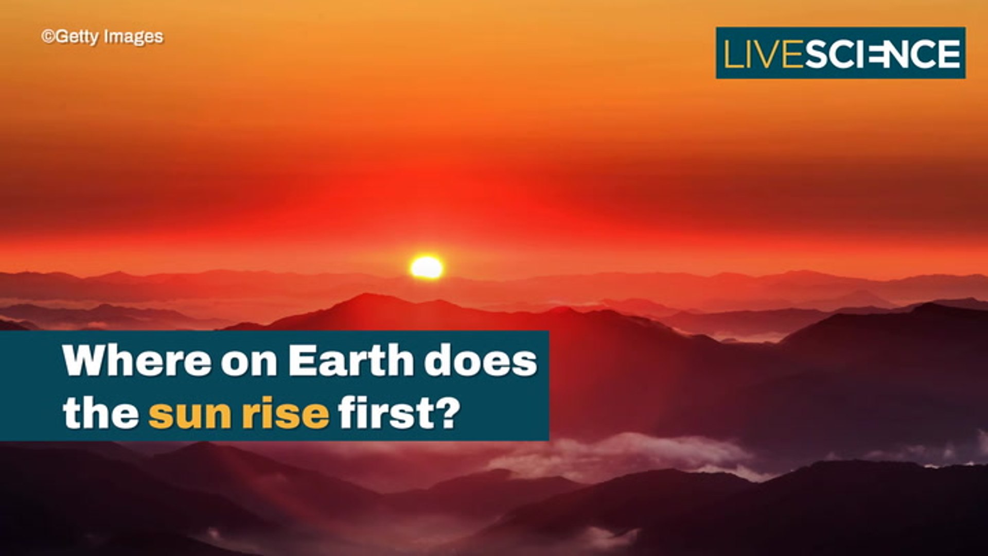 Where on earth does the sun rise first?