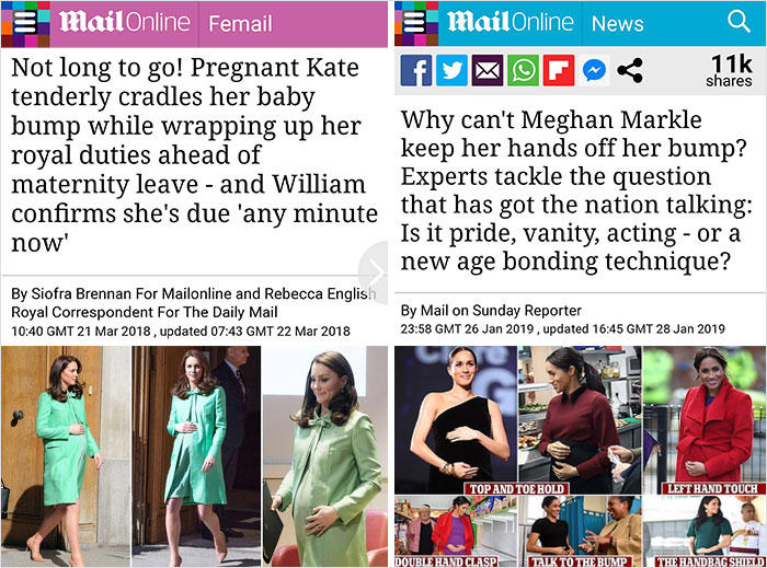 14 headlines show how British press treats Meghan Markle vs. Kate Middleton
