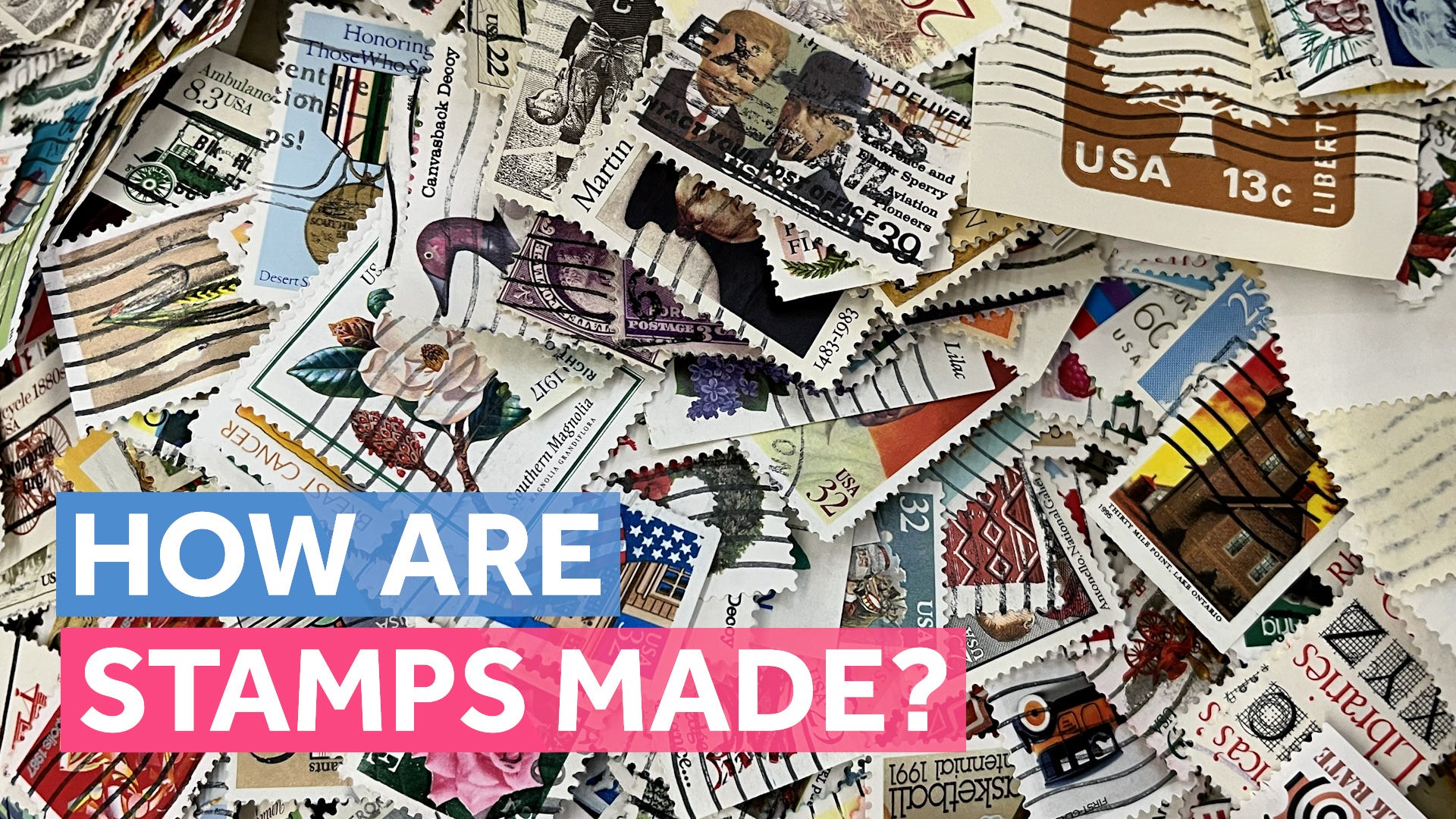 How do postal stamps get made?