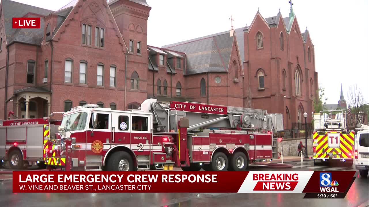 Emergency crews respond to Lancaster City church incident