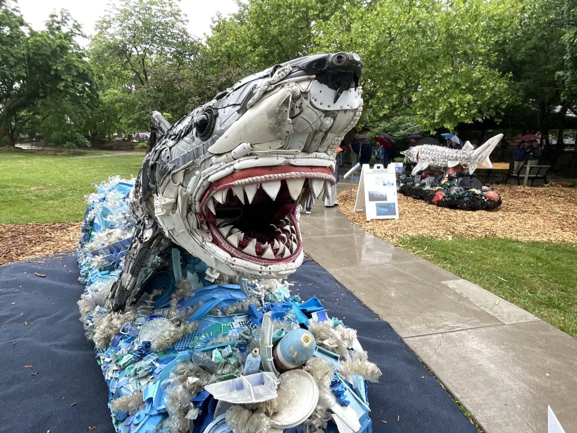 Final sculptures unveiled for Topeka Zoo’s 'Washed Ashore' art exhibit