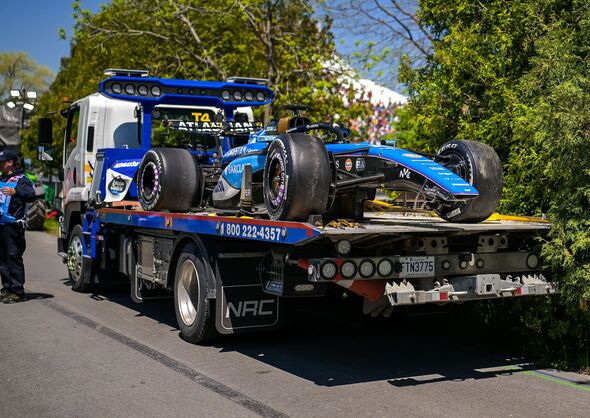 Williams F1 boss reveals 'extensive' damage to Alex Albon's car after ...