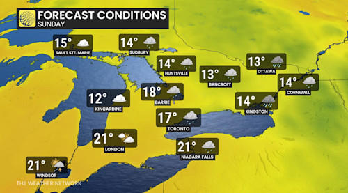 30-50 mm: Cold, heavy rain may disrupt weekend plans in Ontario