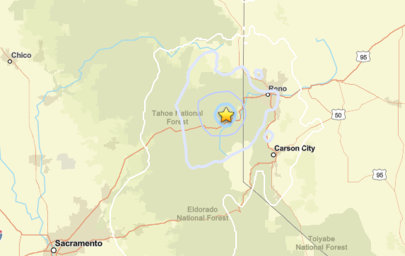 3.5-magnitude quake hits near Truckee