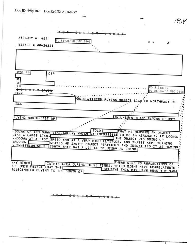 Newly released secret government files detail UFO encounter with 13 ...