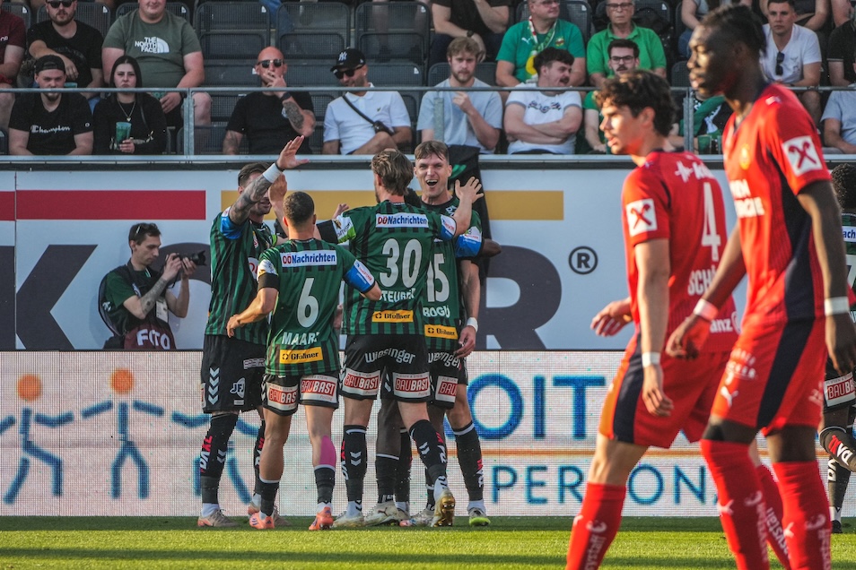 SV Ried gewinnt Playoff-Final-Hinspiel gegen den SK Rapid