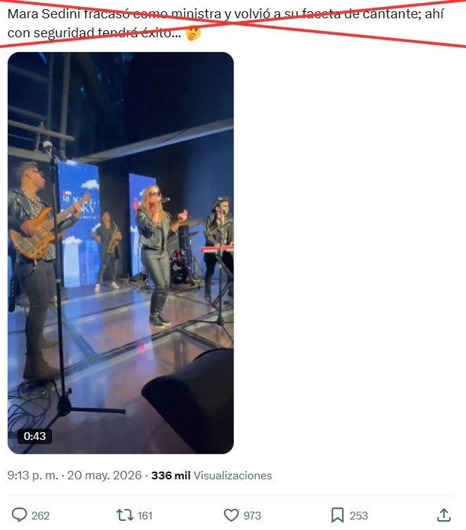 Video de una exministra chilena cantando no es de 2026, sino de 2024 ...