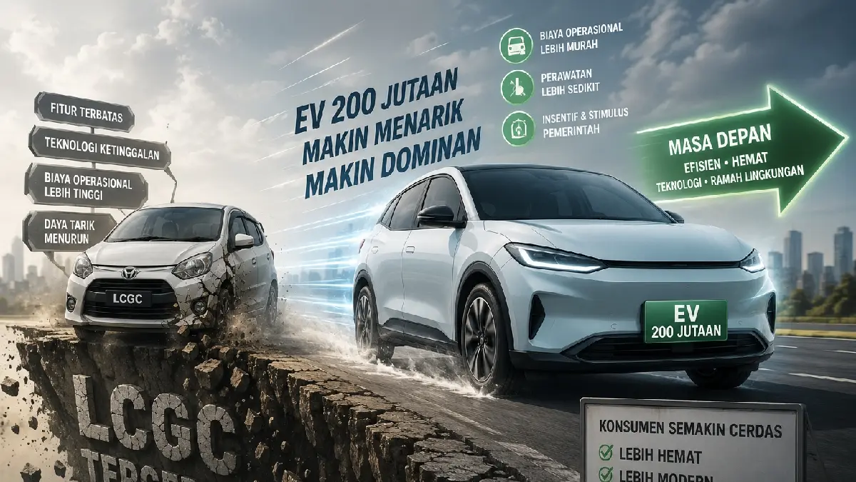 Mobil listrik Rp 200 jutaan makin menggoda, dominasi LCGC mulai terancam?