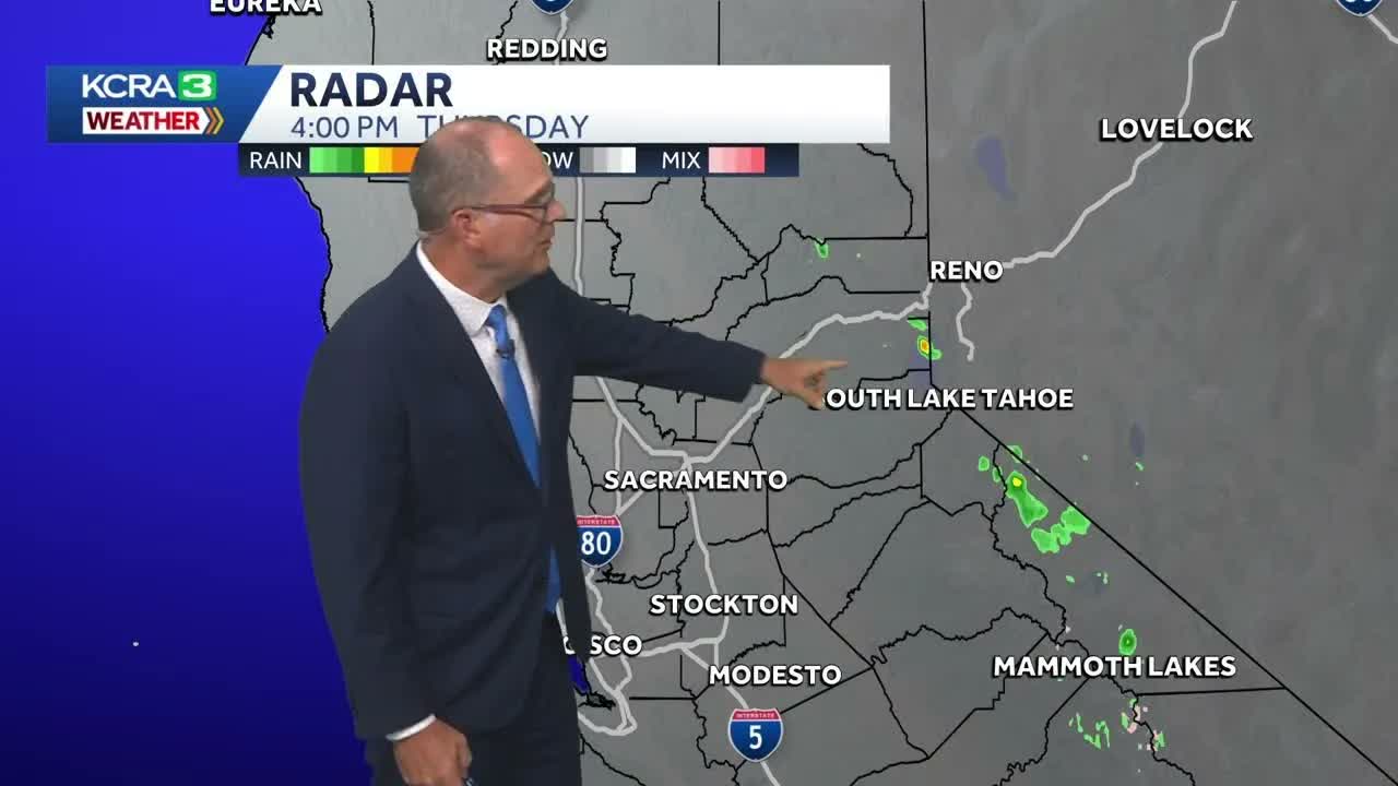 NorCal forecast: Scattered Sierra thunderstorms Friday