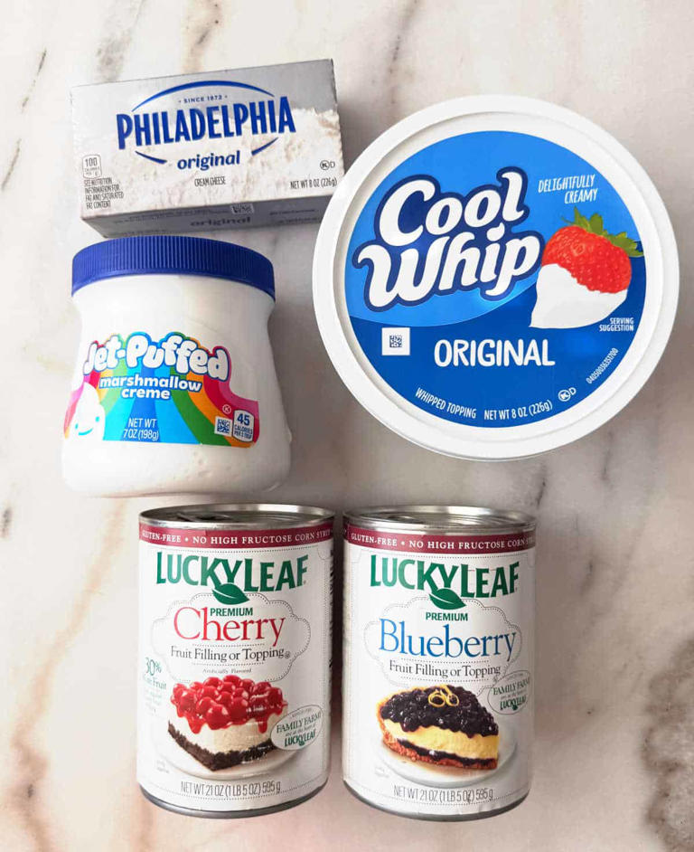 Red White And Blue Cheesecake Dip