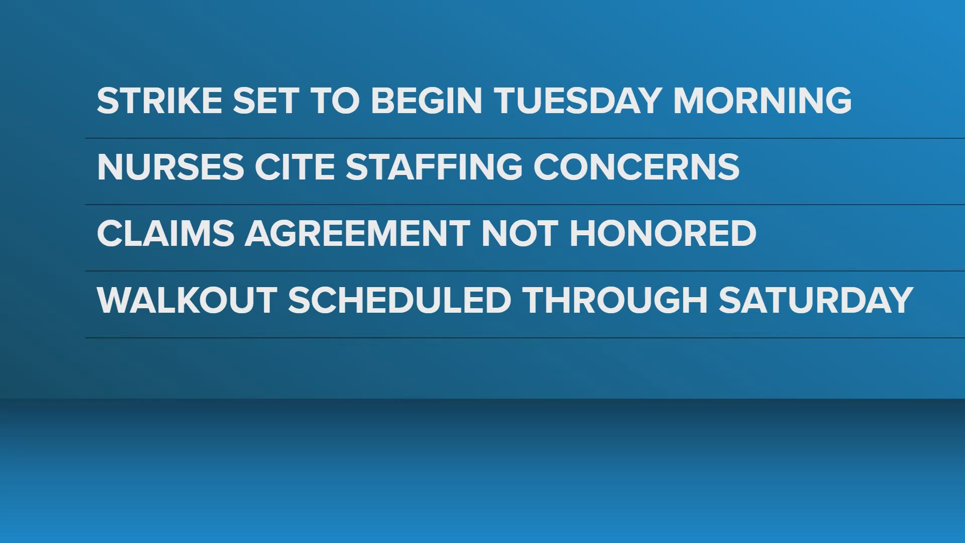 Nurses at Houlton Regional Hospital plan 4-day strike
