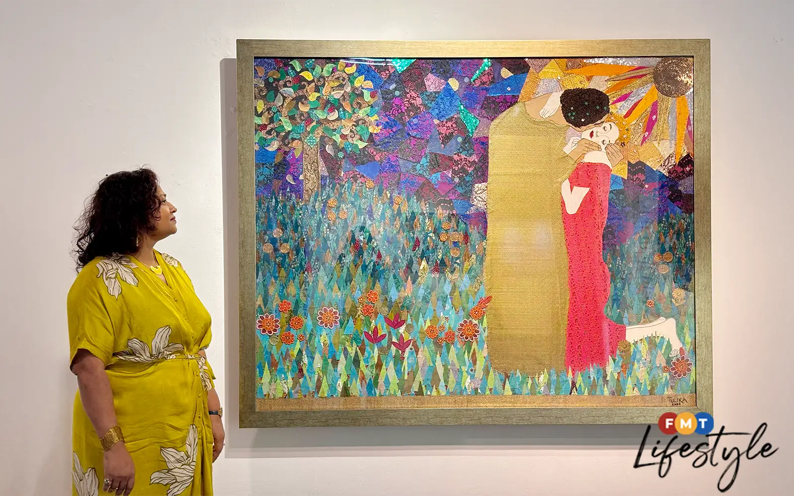 Artist’s work with reclaimed textiles honours her spiritual journey