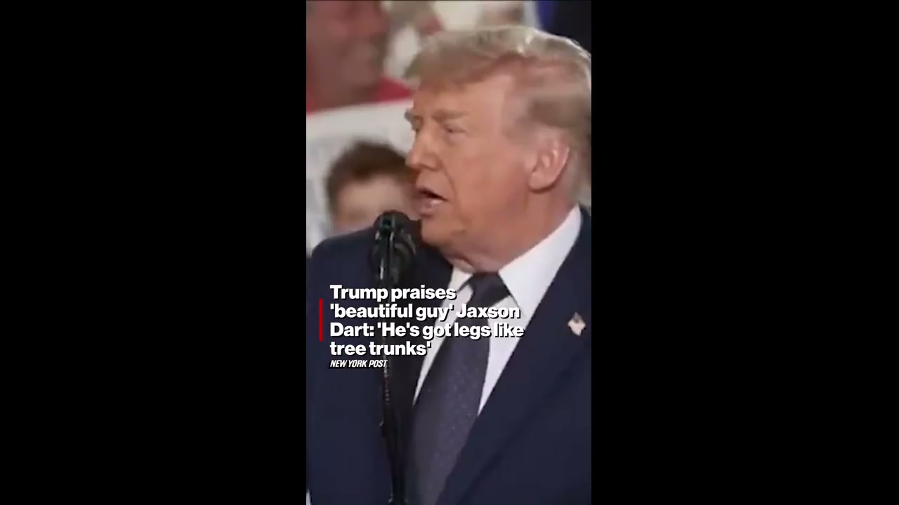 Trump praises 'beautiful guy' Jaxson Dart