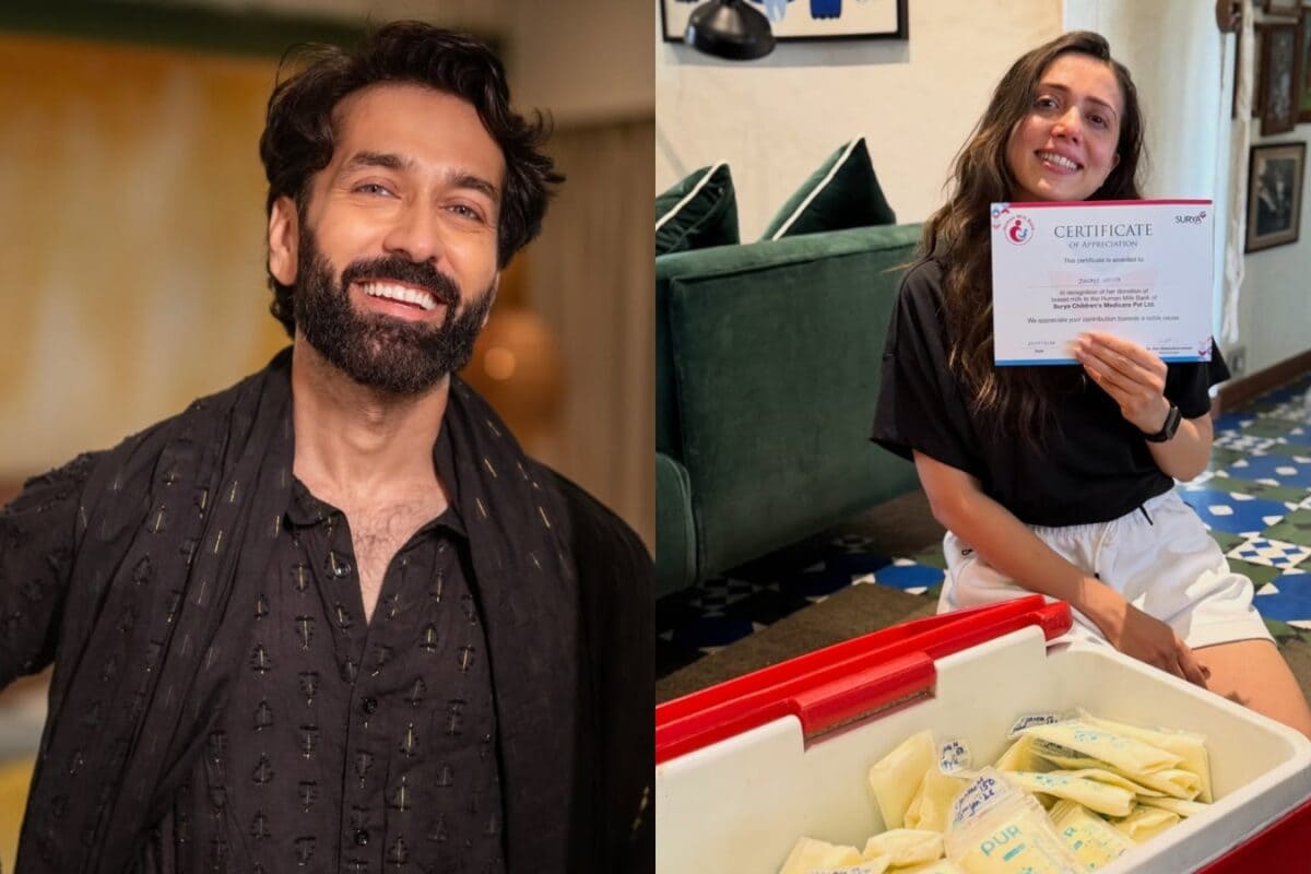 Nakuul Mehta’s wife Jankee Parekh donates 90 packets of her stored ...