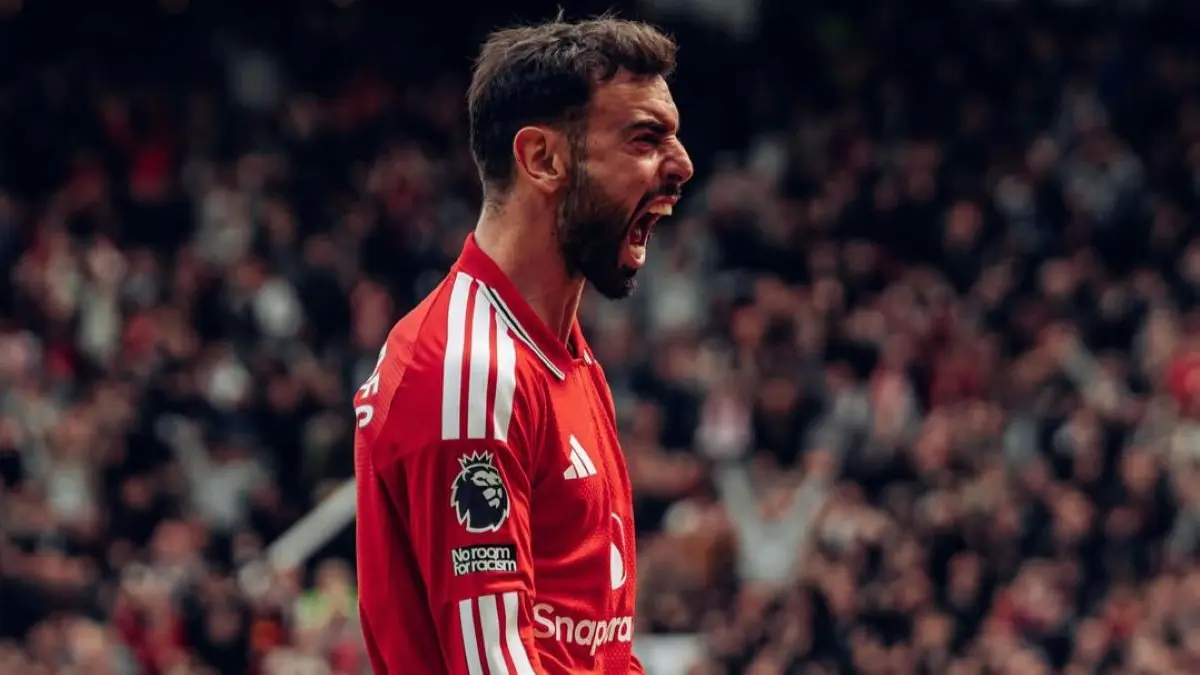 Kapten Manchester United Bruno Fernandes pecahkan rekor dua legenda ...
