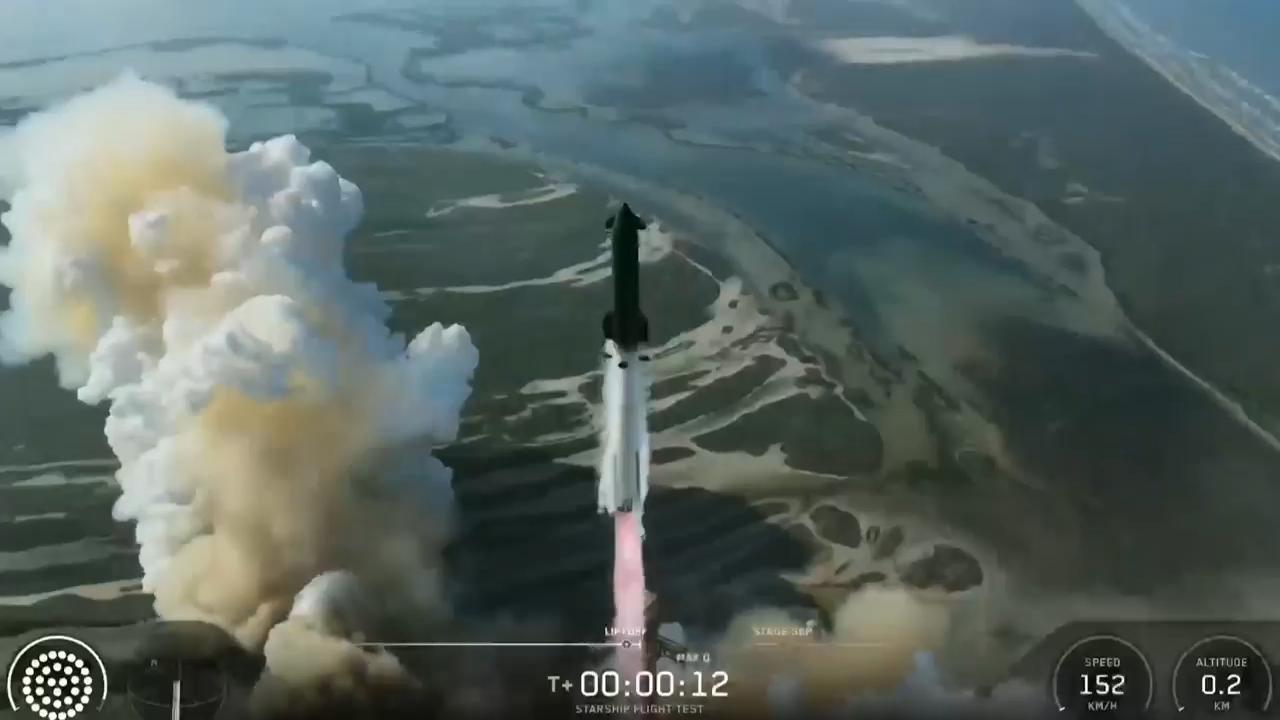 SpaceX launches biggest Starship yet on a test flight