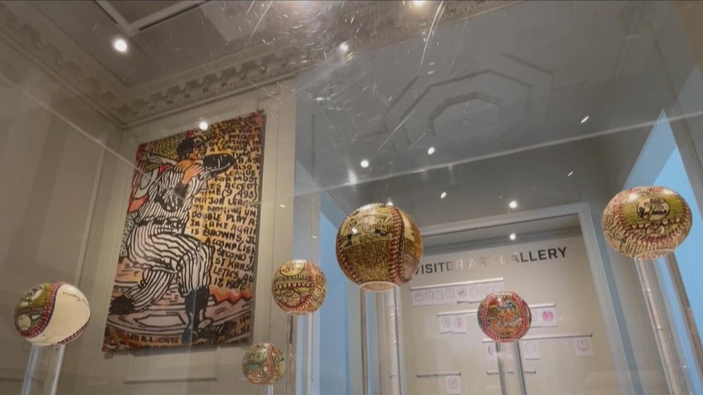 Dozens of unique painted baseballs on display in Westmoreland County