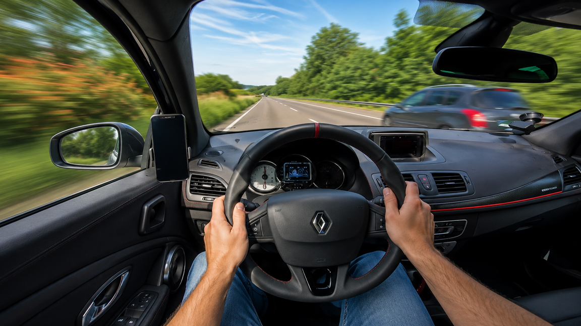 Renault Megane RS Trophy provata sull'autobahn