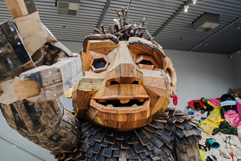 The trolls come indoors as a Danish recycling artist stages his first ...