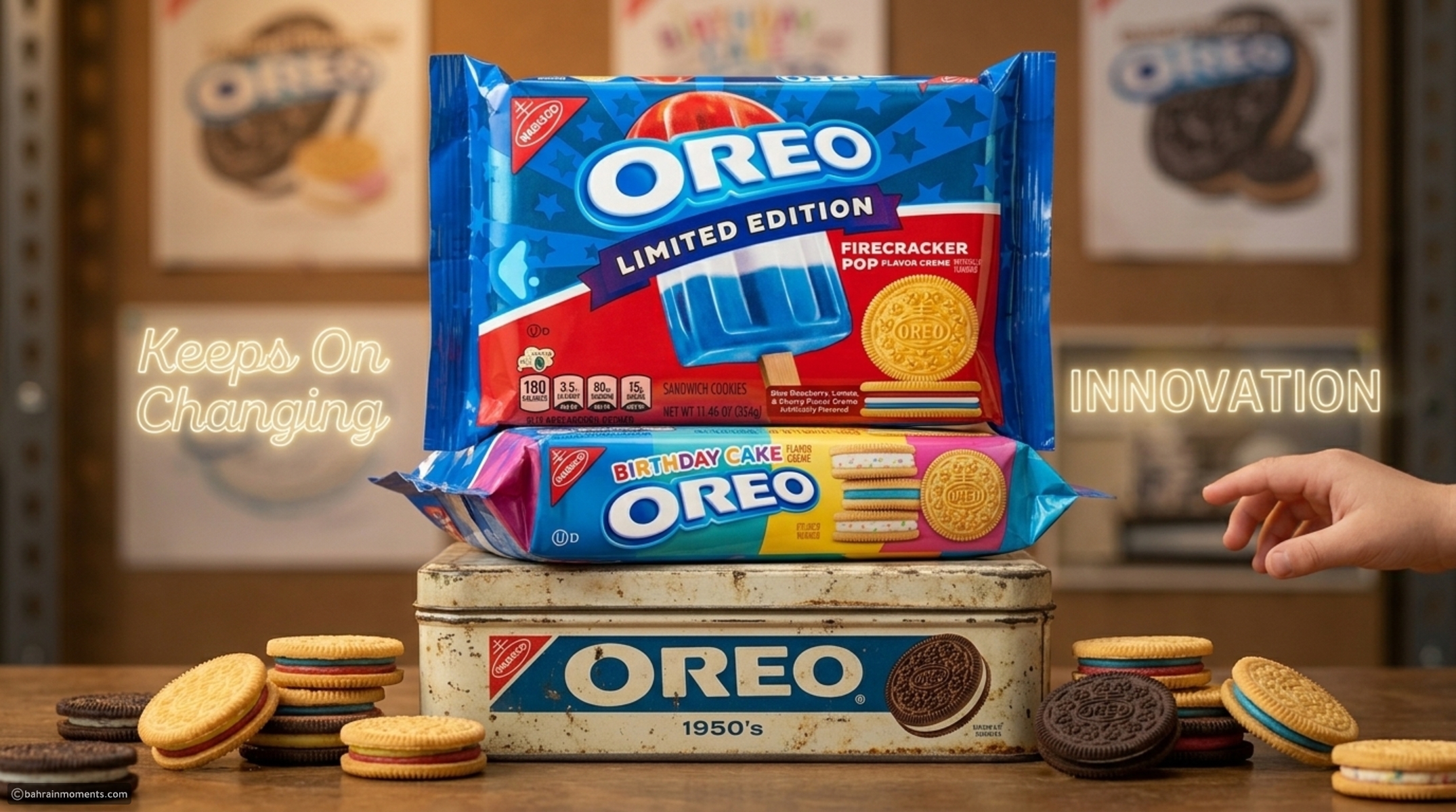 Oreo debuts first triple-layer firecracker pop cookie for summer