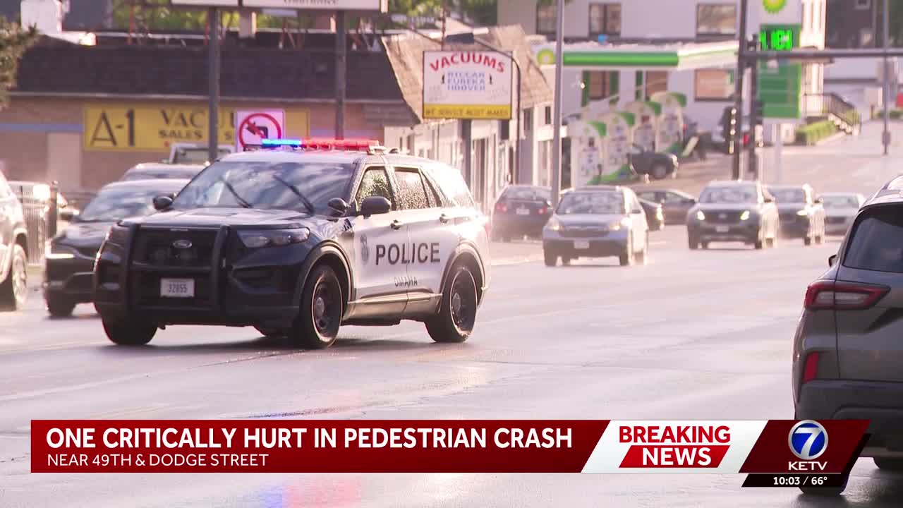 One person critically injured in crash on Dodge Street