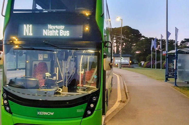 Night bus service returns to Cornwall