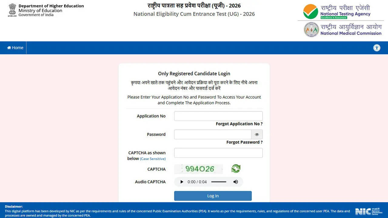 NEET UG 2026 fee refund link activated on neet.nta.nic.in; submit bank ...